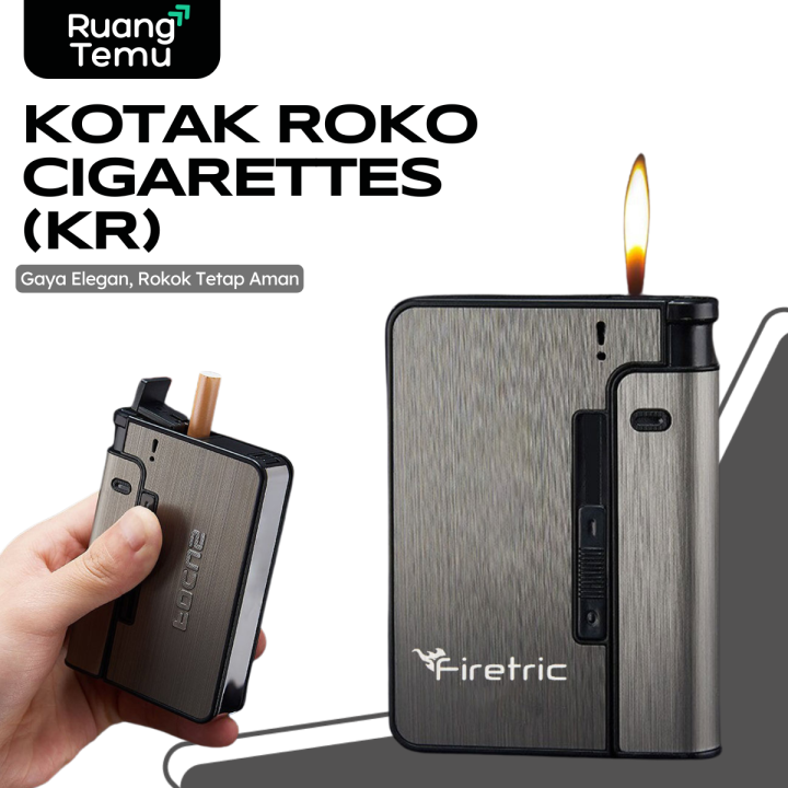 TEMPAT ROKOKK KEREN PLUS KOREK ELEKTRIC ISI 20 KOTAK ROKOK | Lazada ...