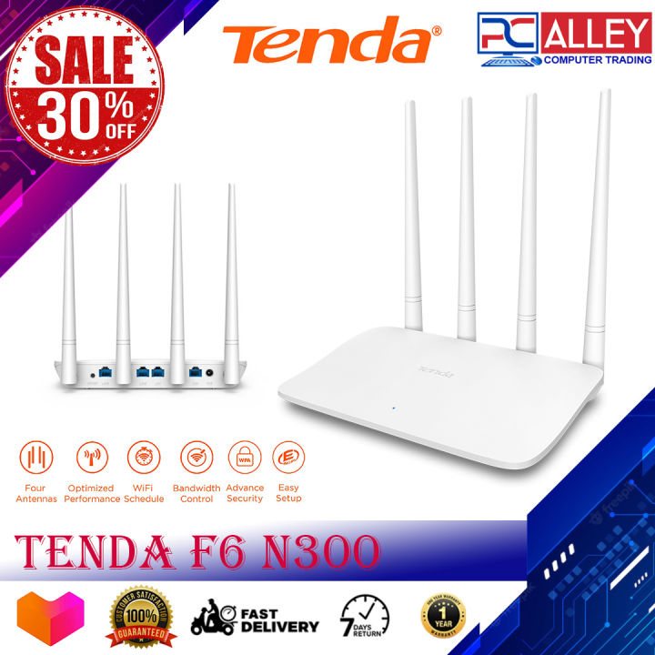 TENDA F6 N300 HIGH SPEED INTERNET ACCESS WIRELESS ROUTER l PC ALLEY ...
