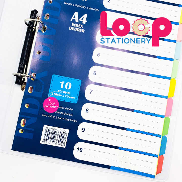 Lion Index Divider 5 Set in 10 Colour | Lazada