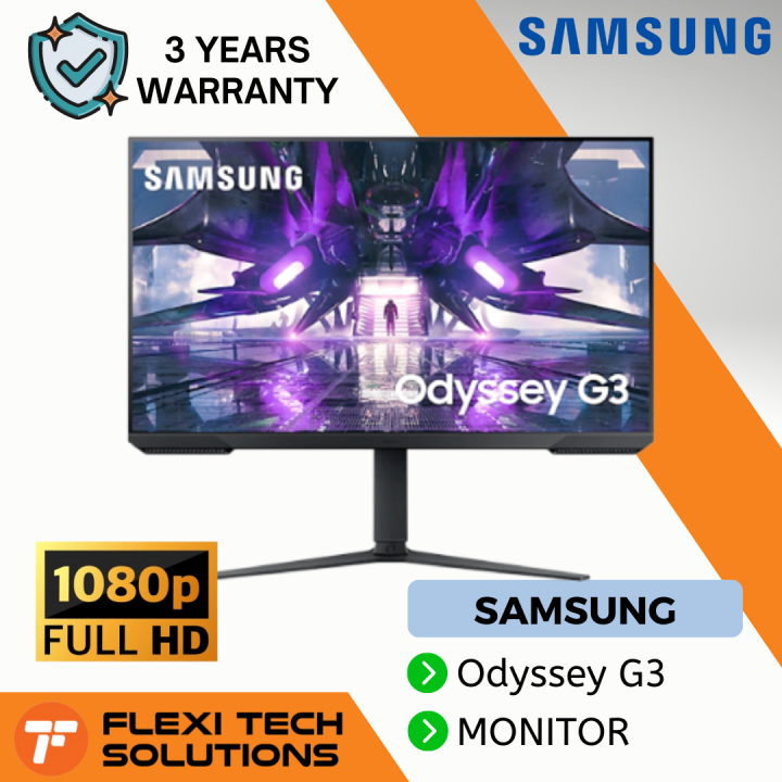 Flexi Tech SAMSUNG 32" Odyssey G3 Gaming Monitor 1920 x 1080 (Full HD ...