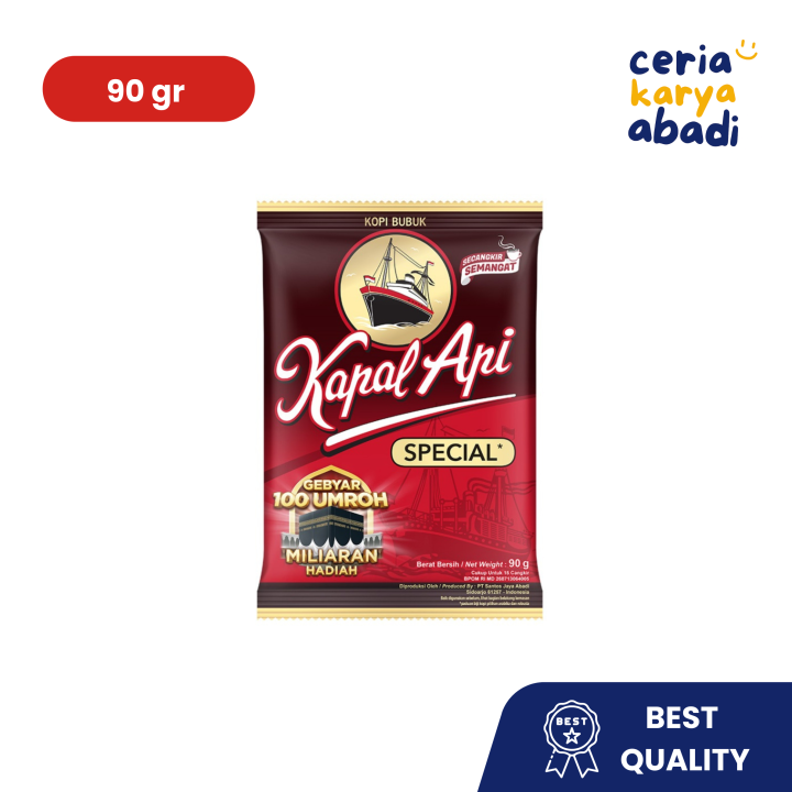 [CERIA KARYA ABADI] Kopi Bubuk Sachet Kapal Api Special 90gr / Kopi ...