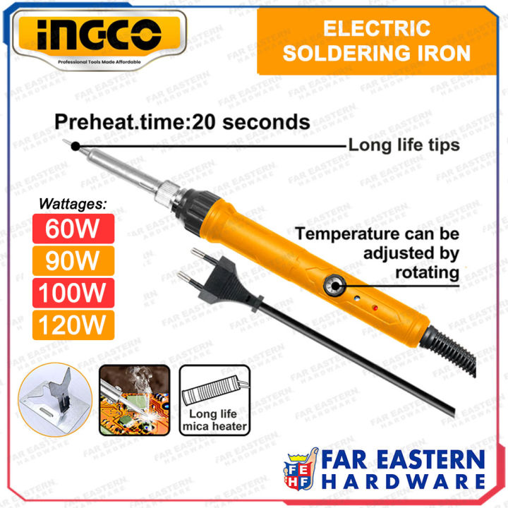 INGCO Electric Soldering Iron 60W | 90W | 100W | 120W INHT | Lazada PH