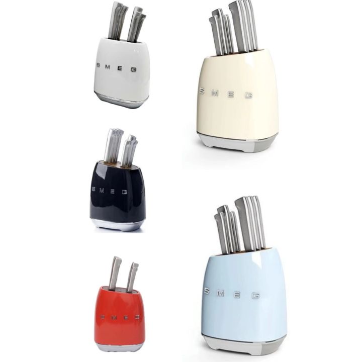 SMGE Italian Retro Style Cooking Knives Set - Full Set of Kitchen ...