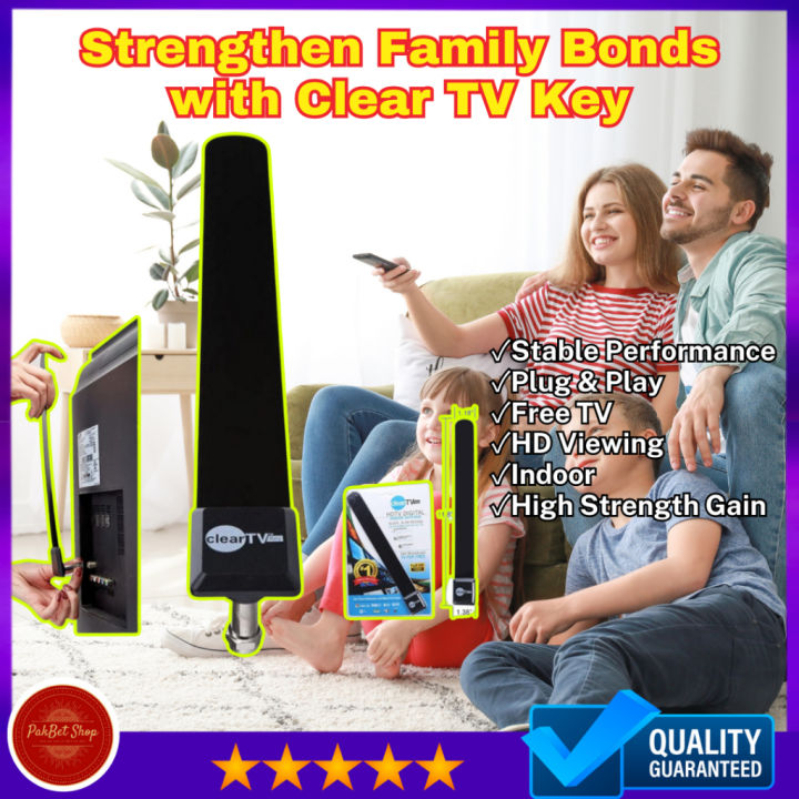 Signal Booster Clear TV Antenna | Perfect For Indoor Reception | TV ...