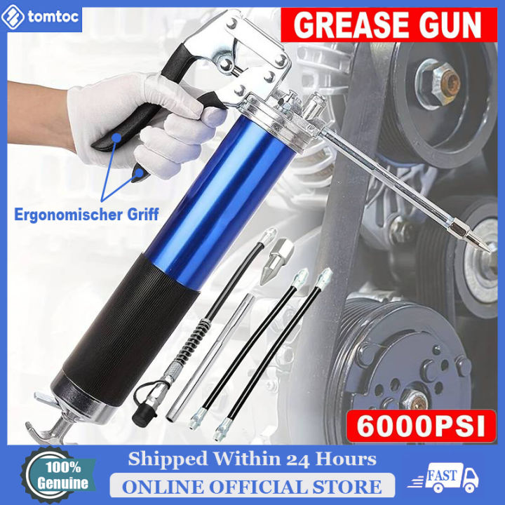 Handle Grease Gun Kit Heavy Duty Pistol Grip 6000 Psi With 30cm ...