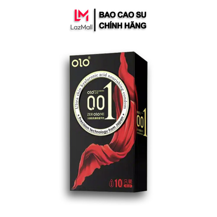 Bao cao su OLO Thin 001 Square Black bao siêu mỏng chống xuất tinh sớm ...