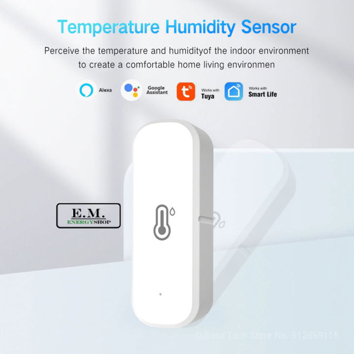 Tuya Smart Home Sensor WiFi วัดอุณหภูมิและความชื้นภายในบ้าน (มีฟังก์ชัน ...