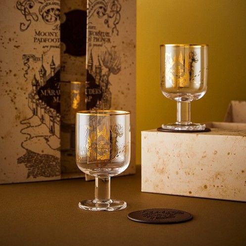 ( พร้อมส่ง ) Harry Potter Glass Set ชุดแก้วพร้อมแผ่นรองแก้ว | Lazada.co.th