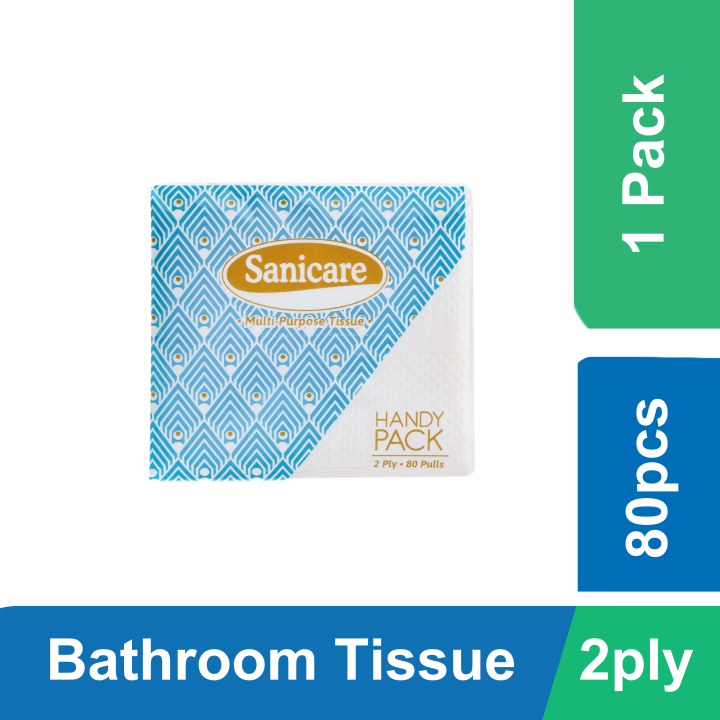 Sanicare Tissue 80 Pieces 2 Ply | Lazada PH