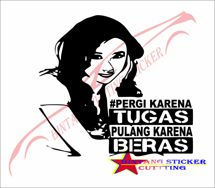 stiker cutting mobil variasi gambar wanita kata kata tugas stiker ...
