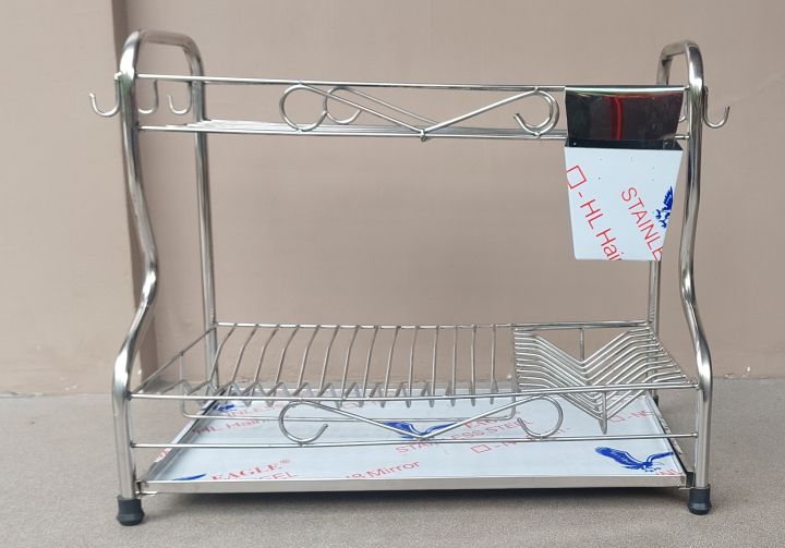 Heavy Duty Dish Drainer Dish Rack Organizer - 12 / 15 / 18 Plates - 2 ...