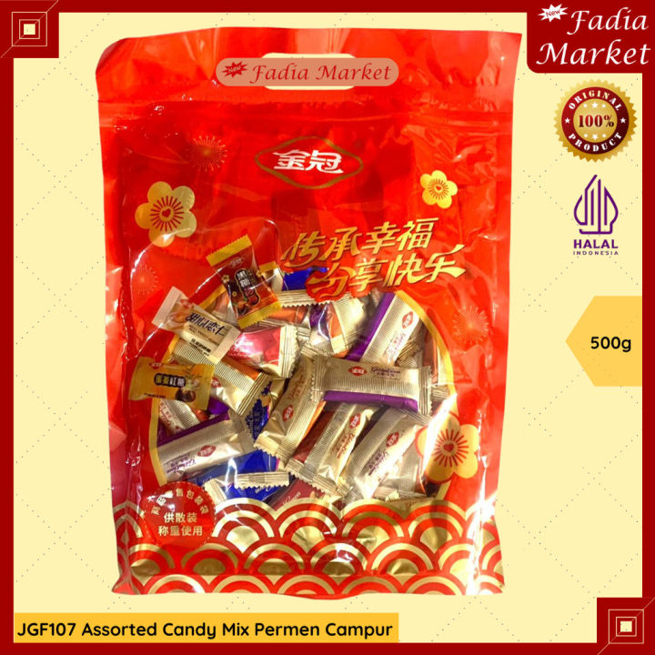 PERMEN IMLEK SINCIA JGF107 Assorted Candy Mix Campur 500g | Lazada ...