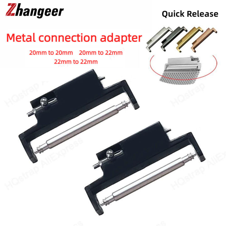 Zhangeer Quick Release Style Wrisrt Watch Strap Metal Connectors 20mm ...