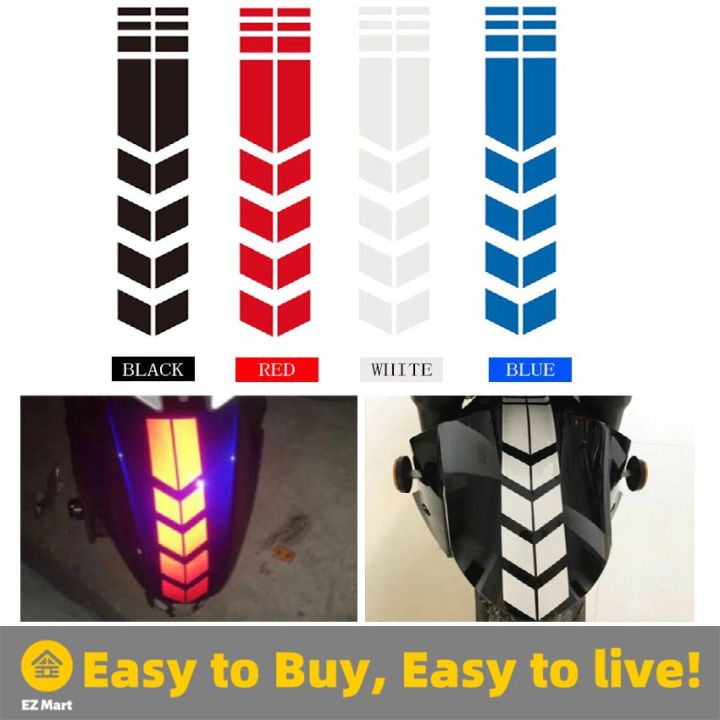 【Fast Shipping】 34x5.5cm Motorcycle Reflective Stickers Wheel Car Decal ...