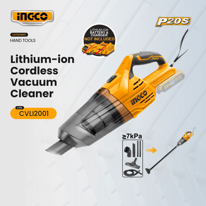 Ingco 20V Lithium-Ion Cordless Vacuum Cleaner POWERSHARE IPTC UNIT ONLY ...