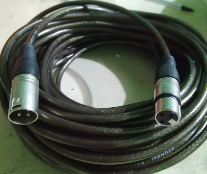 20METERS DMX Cable XLR male to XLR female mic cable transparent black ...