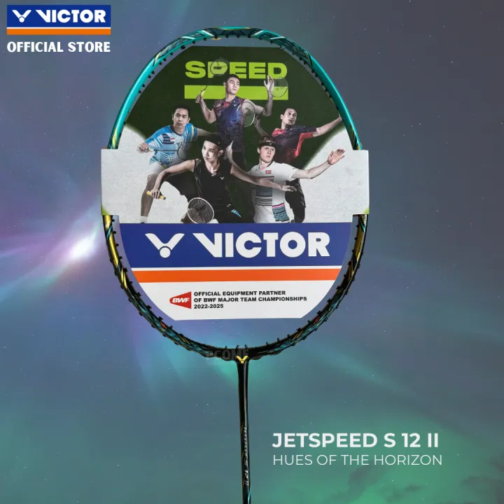 VICTOR Jetspeed S 12 II horizon green Unstrung Badminton Racket with ...