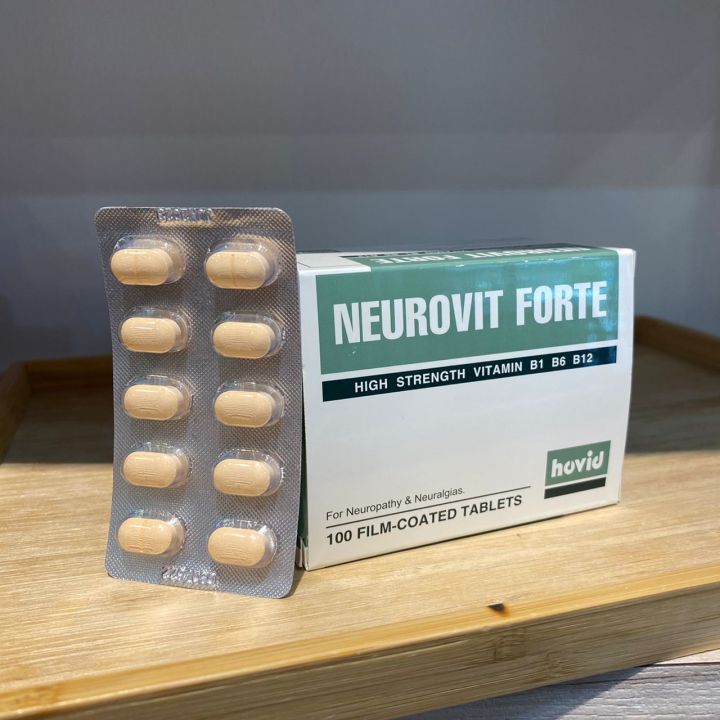 Hovid Neurovit Forte Vitamin B1 B6 B12 (100 Tablets) | Lazada