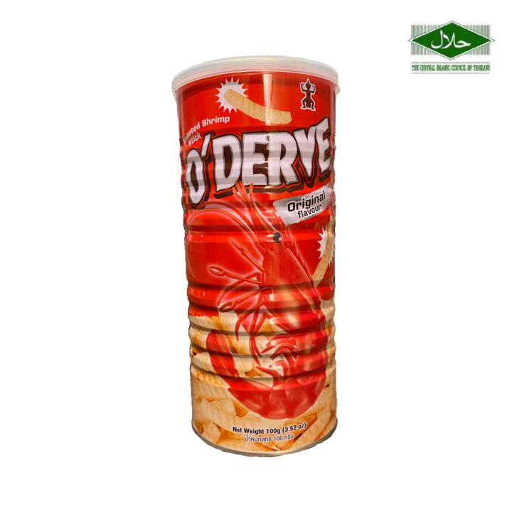 O'Derve Roasted Shrimp Chips Stick Original Flavour 100g (Exp Date:07 ...