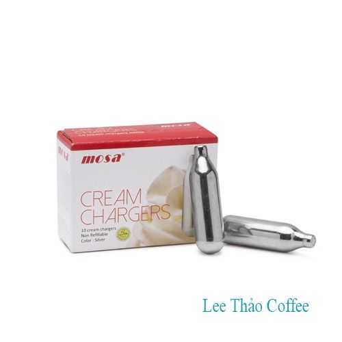 Hộp gas Mosa N2O (10 Viên) dùng cho bình xịt kem tươi - CAM KẾT XỊN Lee ...