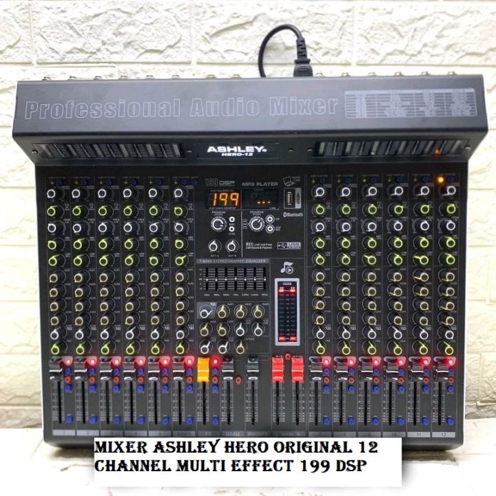 Mixer Ashley Hero Original 12 Channel Multi Effect 199 dsp | Lazada ...