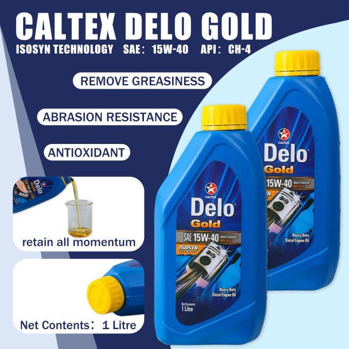 Caltex Delo Gold Ultra 15W40 Super Diesel Oil Multigrade Car ...