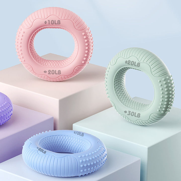 Silicone Hand Grip Strengthener Dual Side Force Forearm Fingers ...