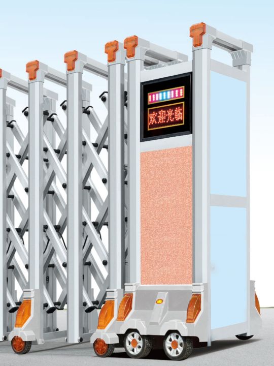 Aluminum alloy electric retractable door 304 stainless steel school ...