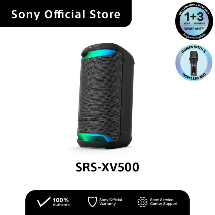 SONY SRS-XV500 Wireless Party Speaker with Wireless Microphone | Lazada PH