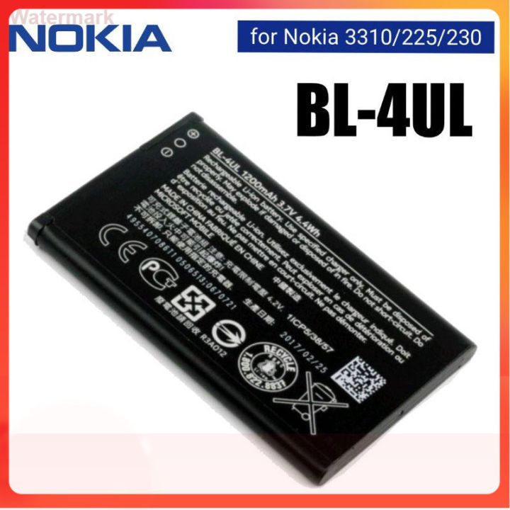 โทรศัพท์พื้นฐานแบตเตอรี่ Nokia BL-4UL ดั้งเดิมสำหรับ Nokia 3310/225/230 1200mAh. | Lazada.co.th