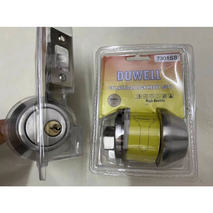 Duwell Deadbolt , Deadlock Single Double for Door Knob Stainless dead ...