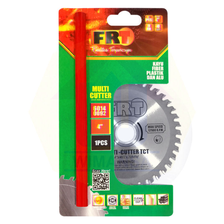 MULTI CUTTER TCT SAW BLADE 4 INCH - 60140092 KAYU FIBER PLASTIK ALU ...