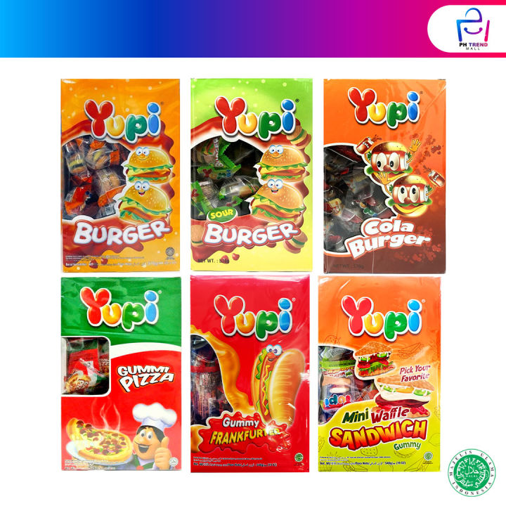 (Halal) Yupi Gummy Burger 72 Pieces / YUPI童年回忆汉堡软糖 | Lazada