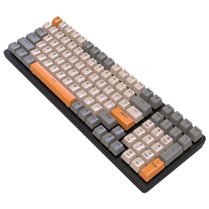 K6 Mechanical Keyboard Wireless Mechanical Keyboard 100 Keys Keycaps ...