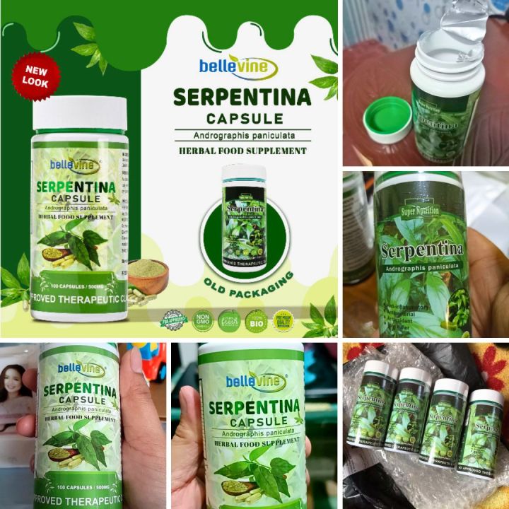 Bellevine Serpentina Supplement Capsules 500mg Bottle of 100 (FDA ...