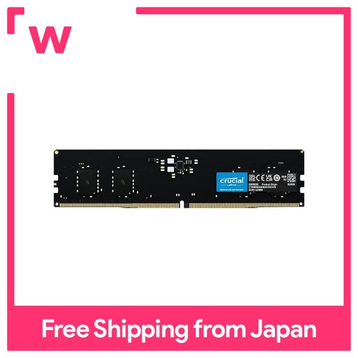 Crucial (Micron) Desktop Memory 8GB x 1 DDR5-4800 Limited CT8G48C40U5 ...