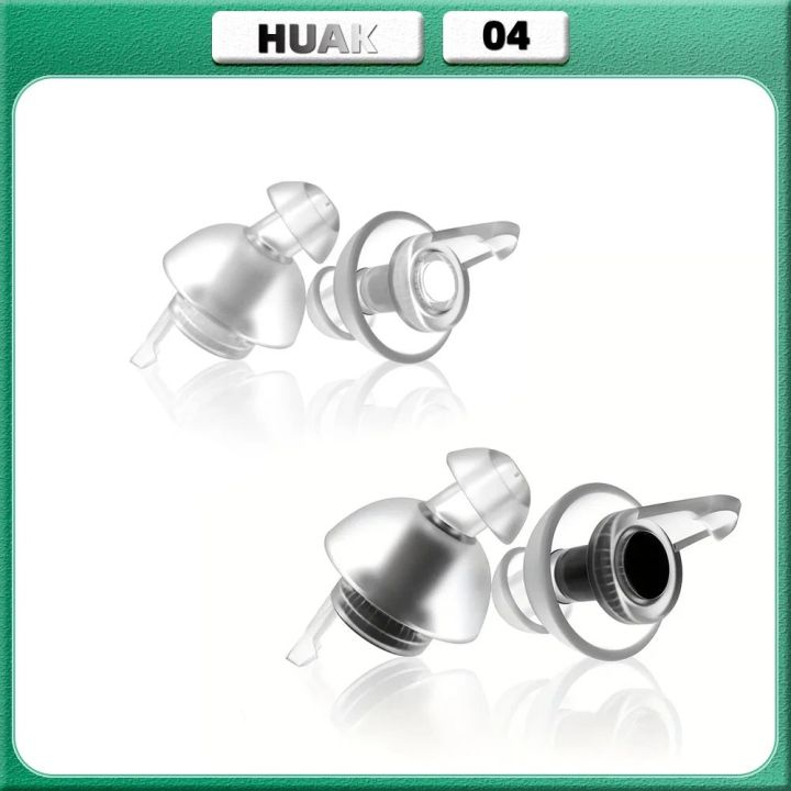 HUAK High Fidelity Ear Plugs for Concerts, Reusable Noise Cancelling ...