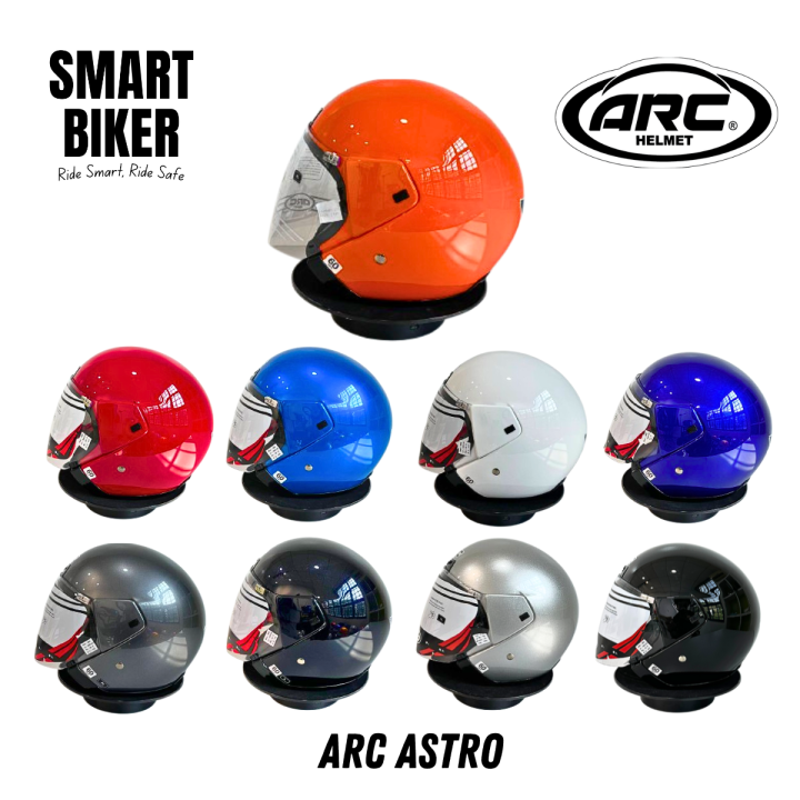ARC Astro Helmet 100% Original Motorcycle SIRIM Approved JPJ Lulus | Lazada