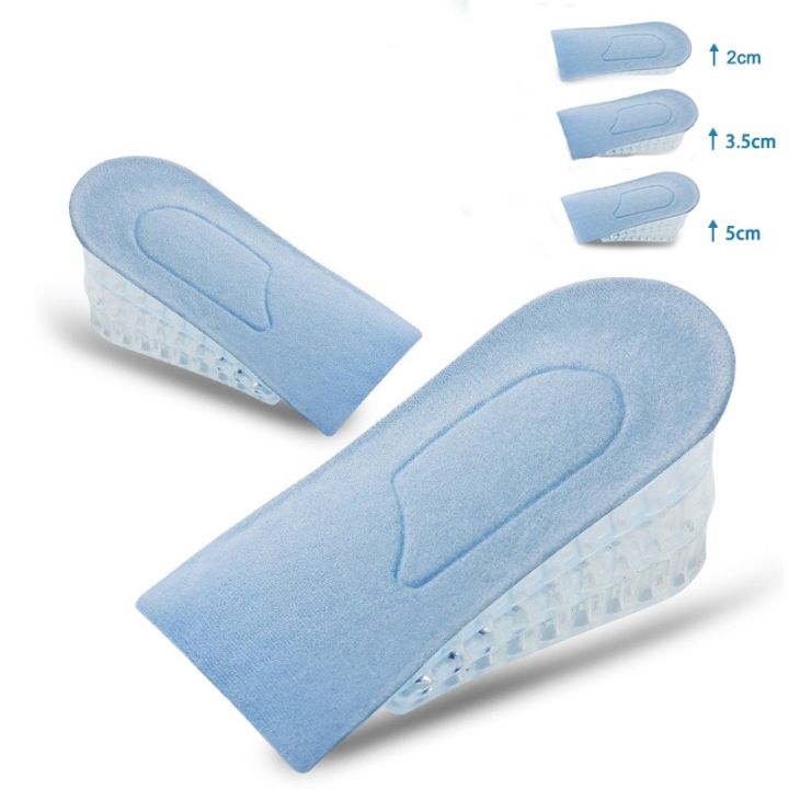 1 Pair Invisible Height Increase Insoles for Women Men Half Insole 3-Layer Air Up Lifts Elevator ...