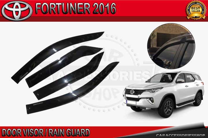 TOYOTA FORTUNER 2016 TO 2020 CAR RAIN / WIND / DOOR VISOR SIDE WINDOW ...