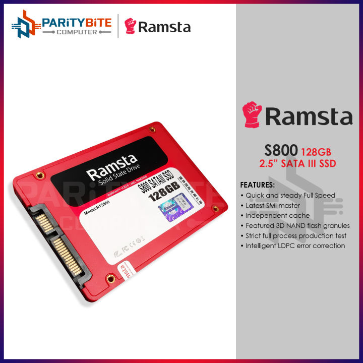 Ramsta 128GB S800 SATA High Speed 2.5 Solid State Drive | Lazada PH