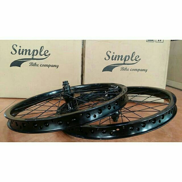 Simple Bike Co. Bmx Front & Rear Wheel Rim Set 20" wheelset | Lazada PH