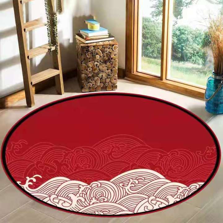 60X60cm Chinese Style Children's Carpet Round Mat Xiangyun Rugs ...