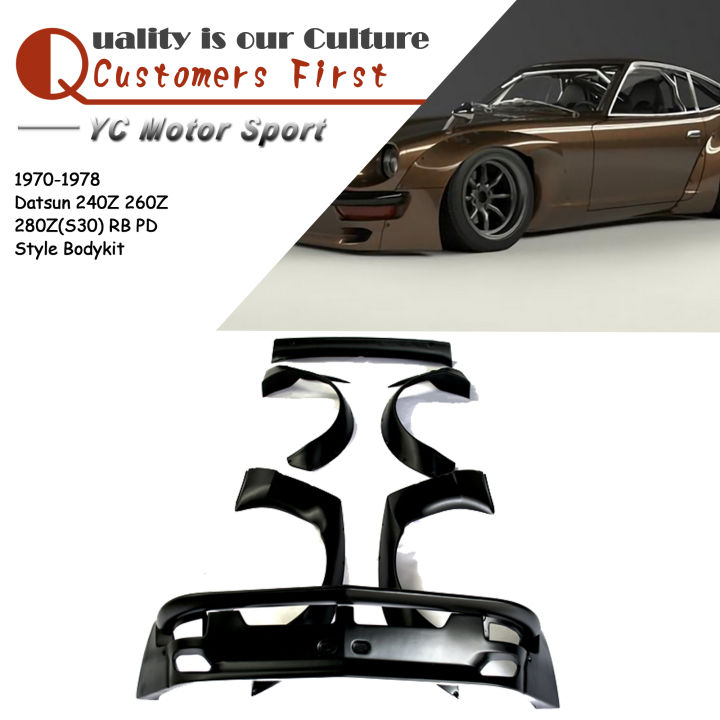 FRP Fiber Glass PD Style Bodykit Fit For 1970-1973 Datsun 240Z S30 RB ...