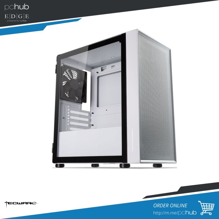 PChub | Tecware Nexus Air M2 Mesh TG, White, MATX, 3x120mm, Pn: TWCA ...