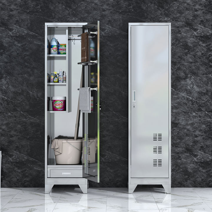 Stainless steel cleaning cabinet cleaning cabinet broom mop cabinet ...