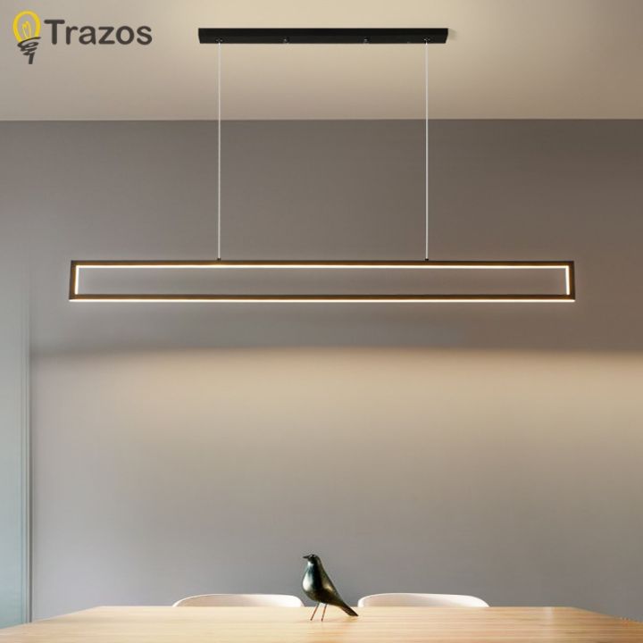 LED Pendant Light Long Size Hanging Lamp For Indoor Dining Living Room ...