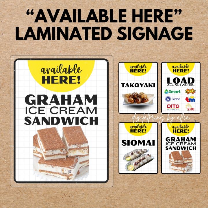 available here signage | laminated signage | laminated signs | Lazada PH