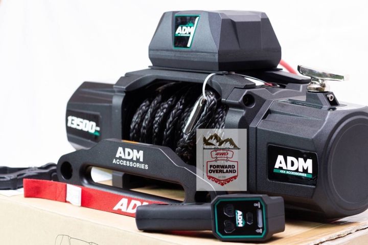 [Made in Thailand]: Electric Winch 12V 24V ADM Winch 12000 LBS (5.4 ...