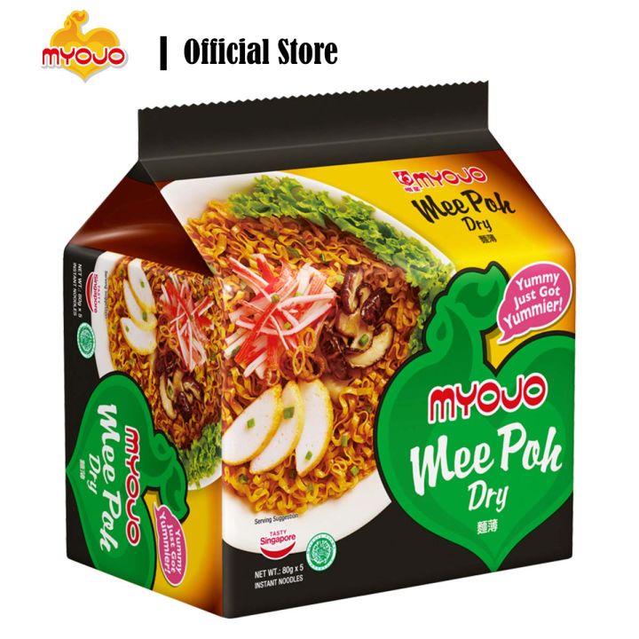 Myojo Instant Noodles - Mee Poh Dry Flv (HALAL) 80G x 5 Pkts | Lazada